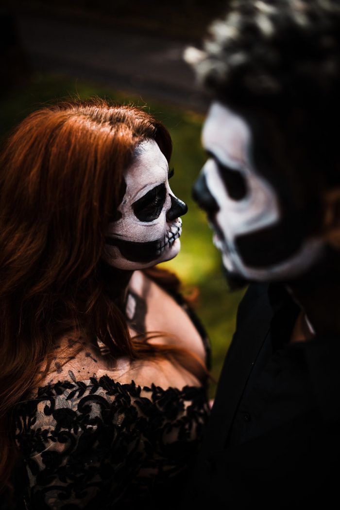 LOT Lights Up Bride & Frankenstein Dancing Halloween Gothic Macabre NEW ...